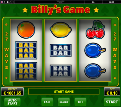 Billy's Game play online