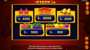 Fiery 7S play online