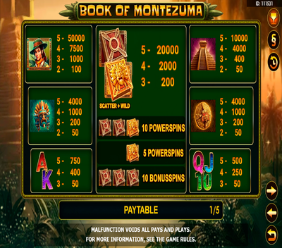 Book of Montezuma play online