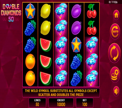 Double Diamonds 50 play online