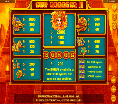 Sun Goddess II play online